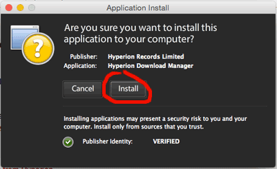 Help with installing the Hyperion Download Manager - Hyperion Records