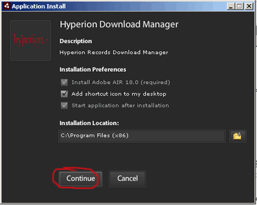 Help with installing the Hyperion Download Manager - Hyperion Records